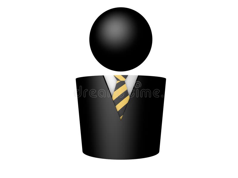 One Human Person Man Blue Icon White Background Stock Illustration ...