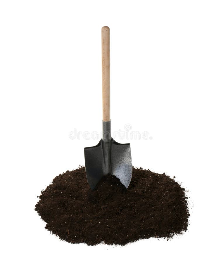 One Camping Shovel Soil Isolated White Hand Tool Stock Photos - Free ...