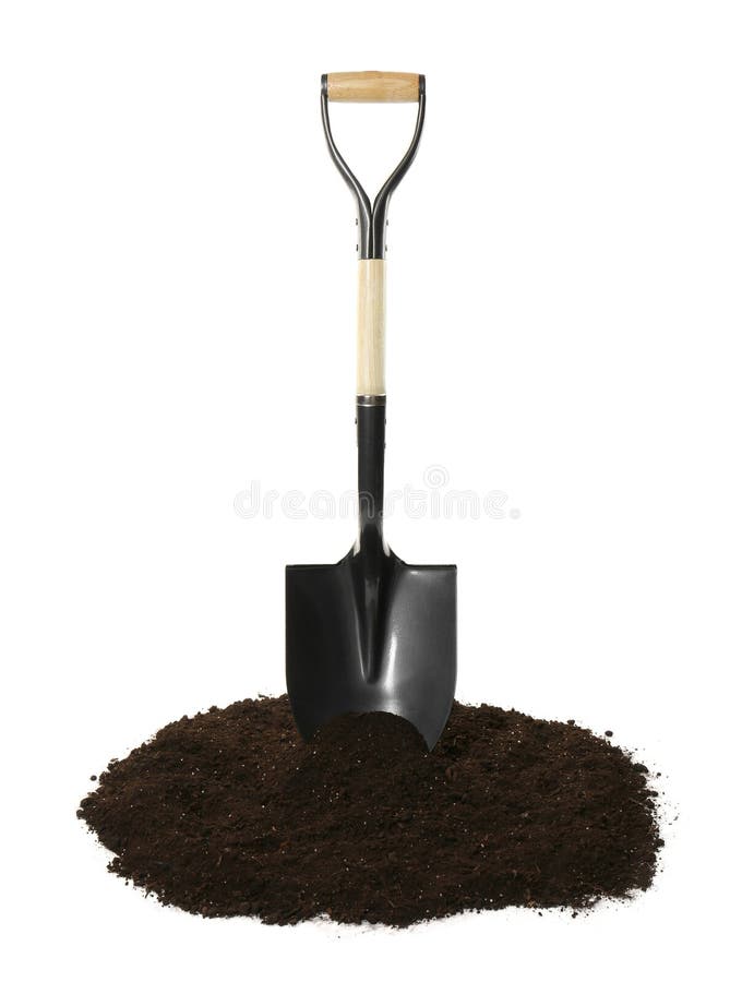 One Camping Shovel Soil Isolated White Hand Tool Stock Photos - Free ...