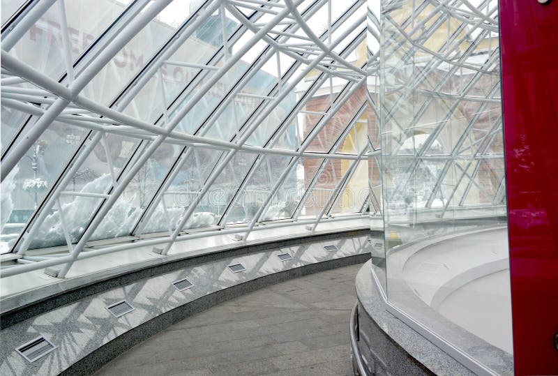 Glass entrance dome stock photo. Image of design, intersection - 117903932