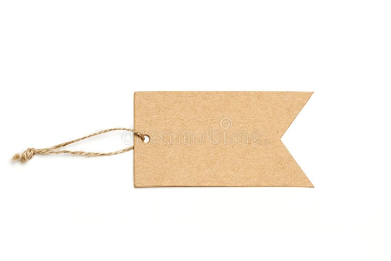 One cardboard labels stock photo. Image of rope, string - 104833346