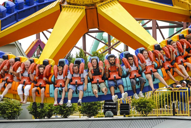 One CedarPoint Amusement Park Ride Editorial Stock Photo - Image of ...