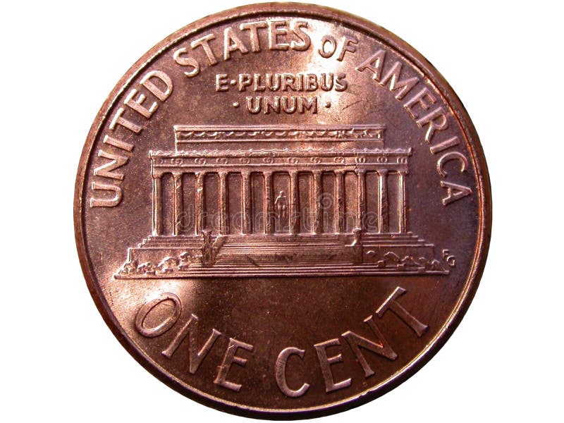 US One Cent Coin - Isolated Stock Photo - Image of united, america ...