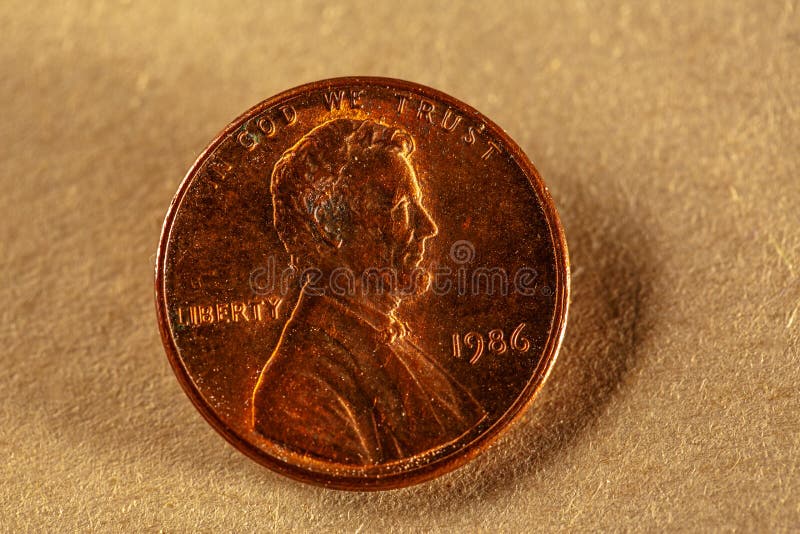 One cent coin stock image. Image of shine, amount, american - 87278211