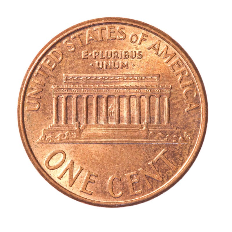 US One Cent Coin - Isolated Stock Photo - Image of united, america ...