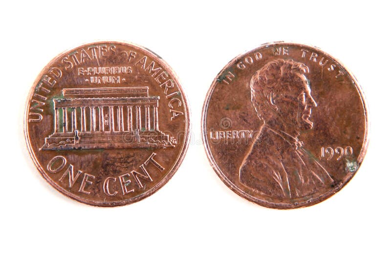 One cent dollar coin stock image. Image of pile, penny - 41353899