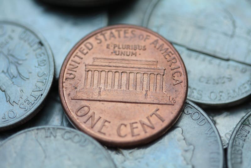 One cent, one of a kind stock photo. Image of dollar - 10445514