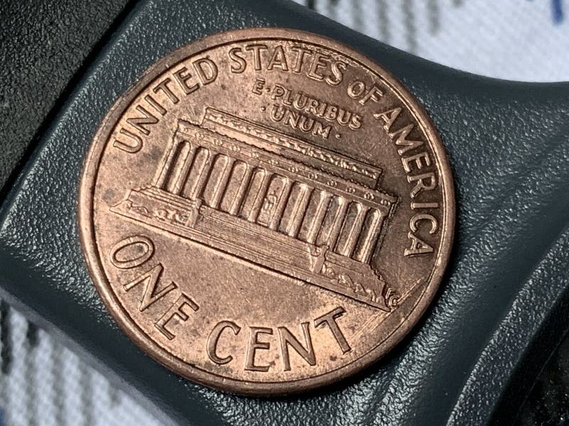 One Cent Penny Coin Closeup Stock Photo - Image of closeup, clear ...
