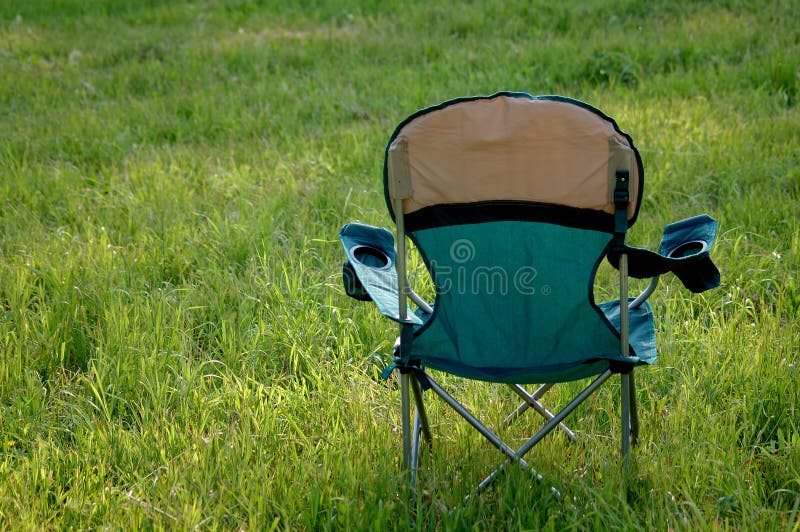 One Chair stock image. Image of spring, grassy, paddock - 2668907