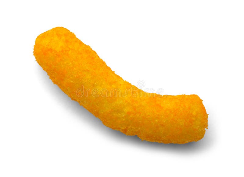 One Cheese Puff All by it Self Stock Image - Image of puff, carry ...