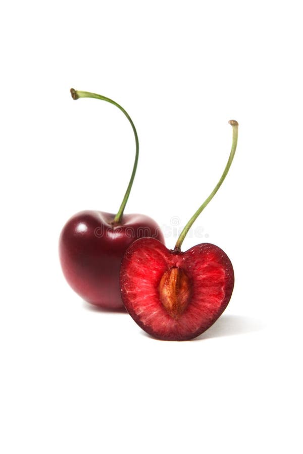 Cherry Pit Cut Half Stock Photos - Free & Royalty-Free Stock Photos ...