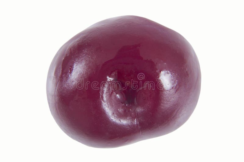 One cherry. stock photo. Image of isolated, cherry, food - 13271312