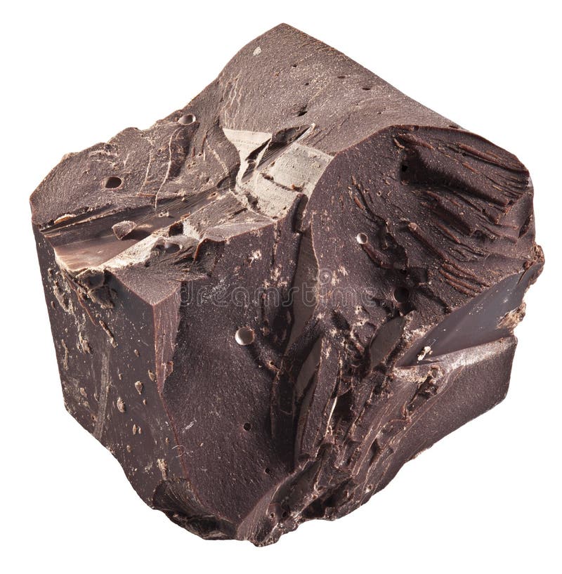 Chocolate Block and Chips Near it. Stock Image - Image of chunk, macro ...