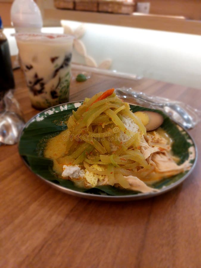 This One Choice Menu & X22;Nasi Gandul& X22; from Central Java Stock ...