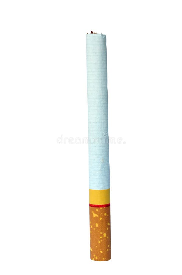 One Cigarette isolated stock image. Image of long, closeup - 24410915