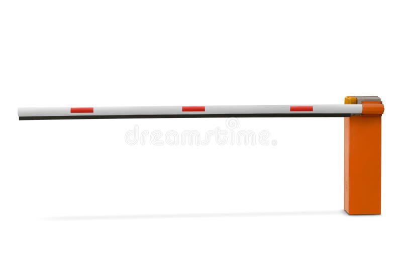 Boom Barrier Intercom Gate Device with Speakerphone Stock Photo - Image ...