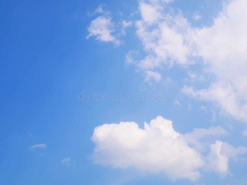 Only One Cloud among the Blue Sky Stock Photo - Image of color, outdoor ...