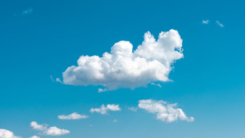 One cloud in the blue sky stock photo. Image of clear - 215477706