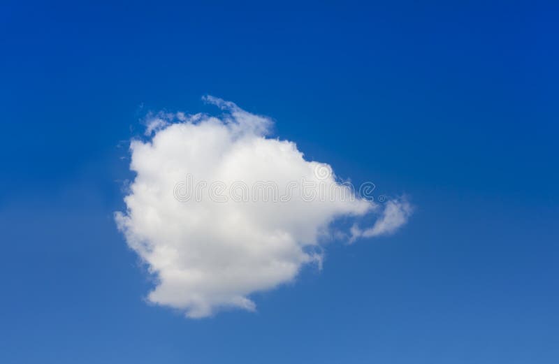 One cloud on clear sky stock image. Image of atmosphere - 169503461