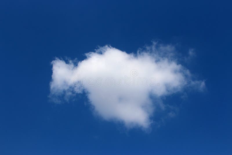 One cloud among blue sky stock image. Image of cloud - 15919441