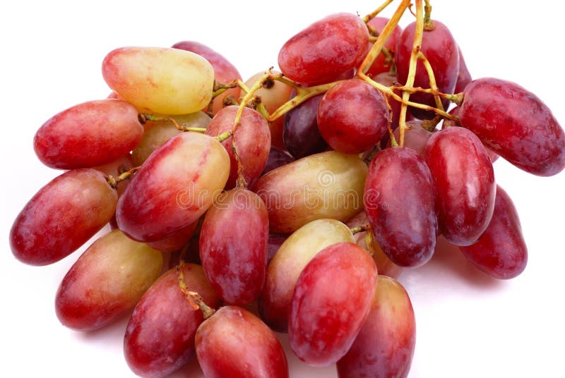 One cluster of red grapes stock photo. Image of close - 11374362