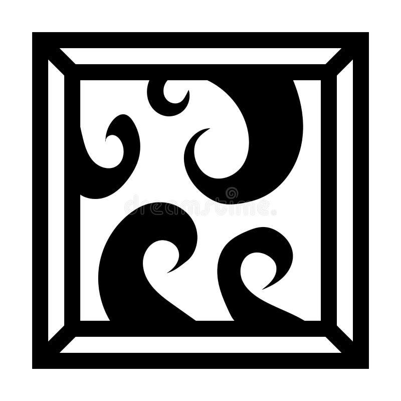 One-color Design or Decor in the Form of a Tile Stock Illustration ...