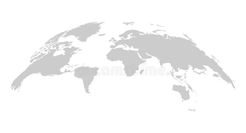 Flat Map World One Color Stock Illustrations – 49 Flat Map World One ...