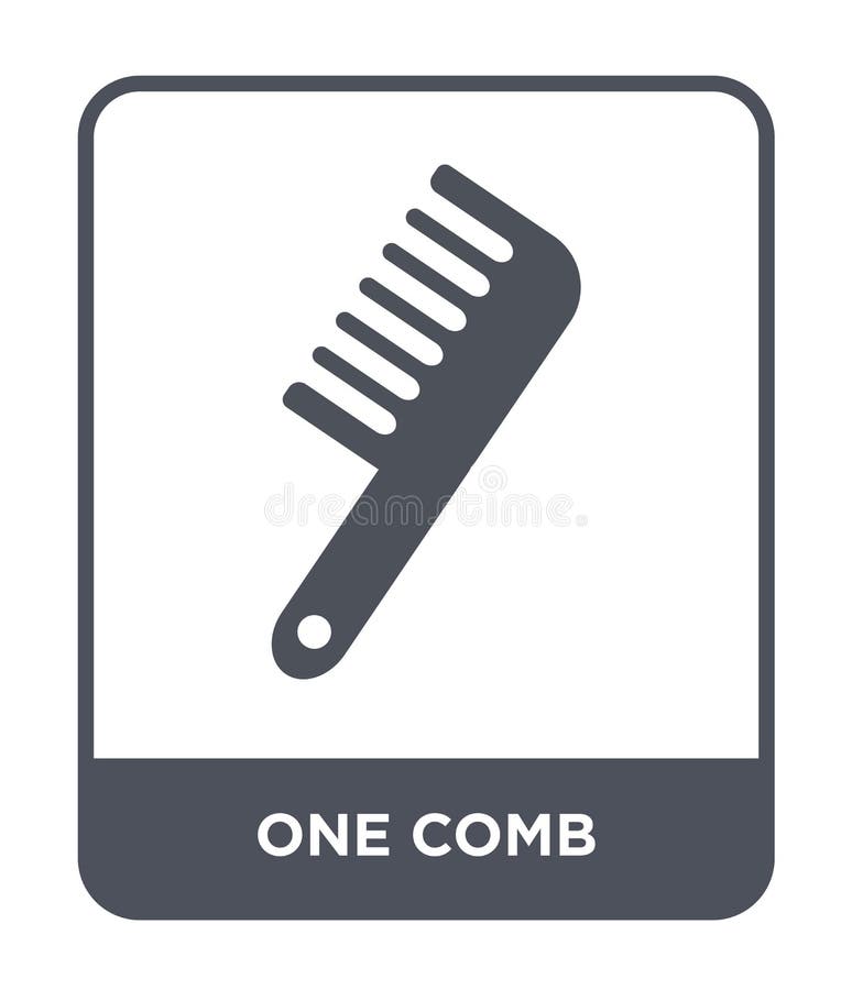 One Comb Icon in Trendy Design Style. One Comb Icon Isolated on White ...