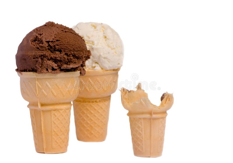 One cone down stock photo. Image of frozen, flavor, tasty - 1800086