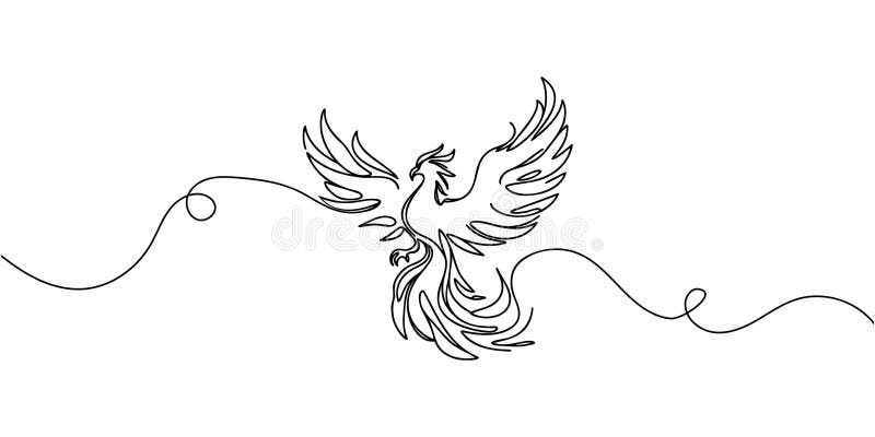 Phoenix Line Drawing Stock Illustrations – 2,315 Phoenix Line Drawing ...