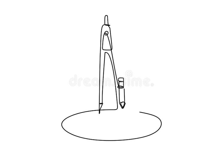 Hand Compass One Line Stock Illustrations 105 Hand Compass One Line Stock Illustrations