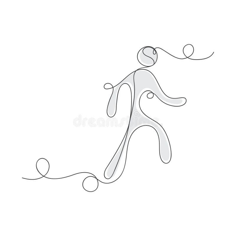 One Line Man Walking Stock Illustrations – 787 One Line Man Walking ...