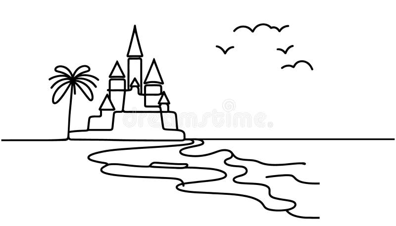 Castle Drawing Line Stock Illustrations – 6,135 Castle Drawing Line ...