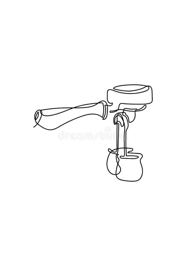 Continuous One Line Coffee Machine Drawing Stock Illustrations – 32 ...