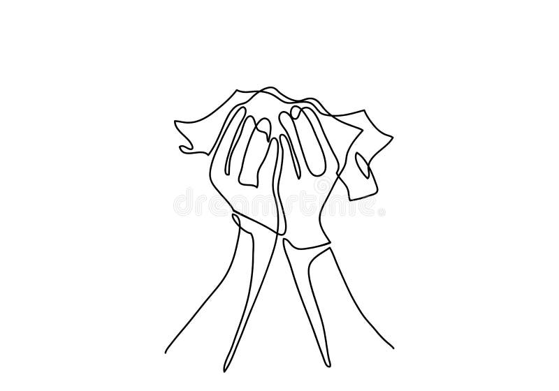 Line Drawing Woman Headache Stock Illustrations – 156 Line Drawing ...