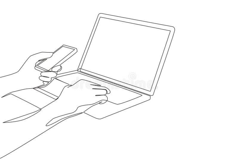 Continuous Line Drawing Input Stock Illustrations – 15 Continuous Line ...