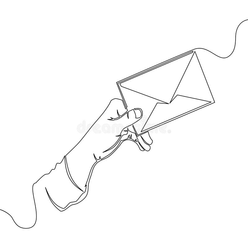 Continuous Line Drawing Politician Woman Standing Behind Rostrum and ...