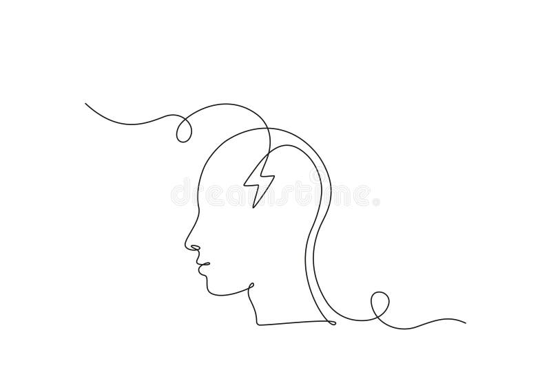 One Line Psychology Drawing Stock Illustrations – 317 One Line ...