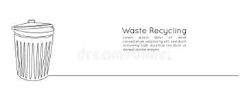 Continuous Line Drawing Garbage Stock Illustrations – 274 Continuous ...