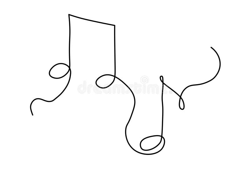 Minimalist Silhouette of Flame. One Line Drawing Stock Vector ...