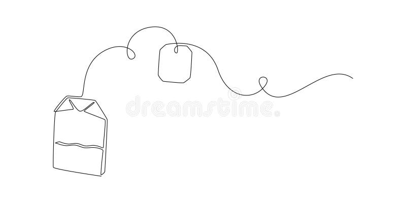 Line Drawing Tea Bag Stock Illustrations – 1,276 Line Drawing Tea Bag ...