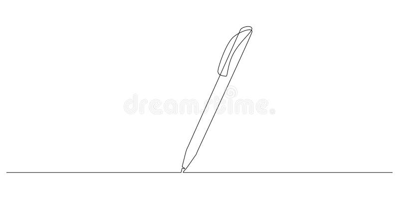 One Line Drawing Notebook Pen Stock Illustrations – 283 One Line ...
