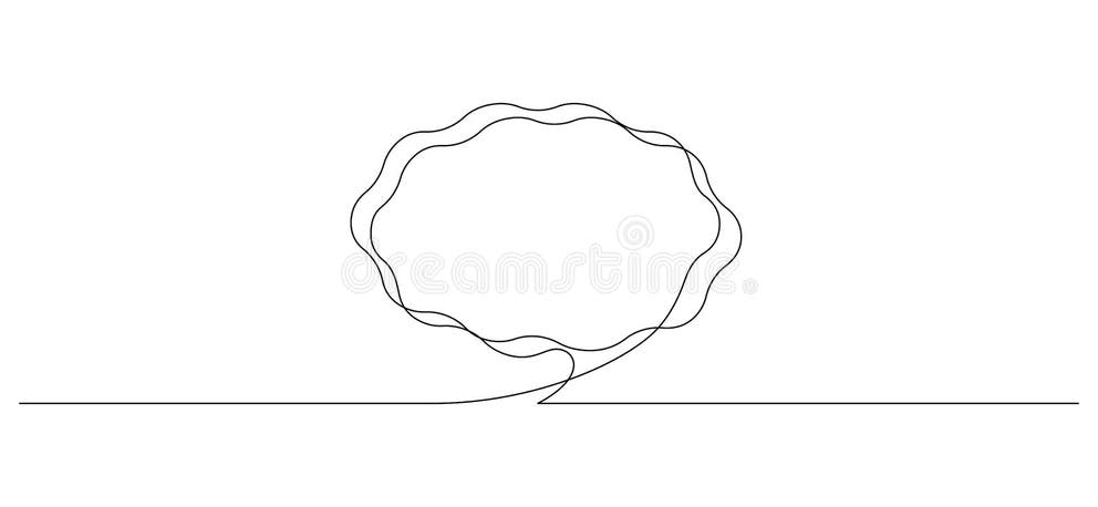Outline Contour Line Thought Bubble Stock Illustrations – 274 Outline ...