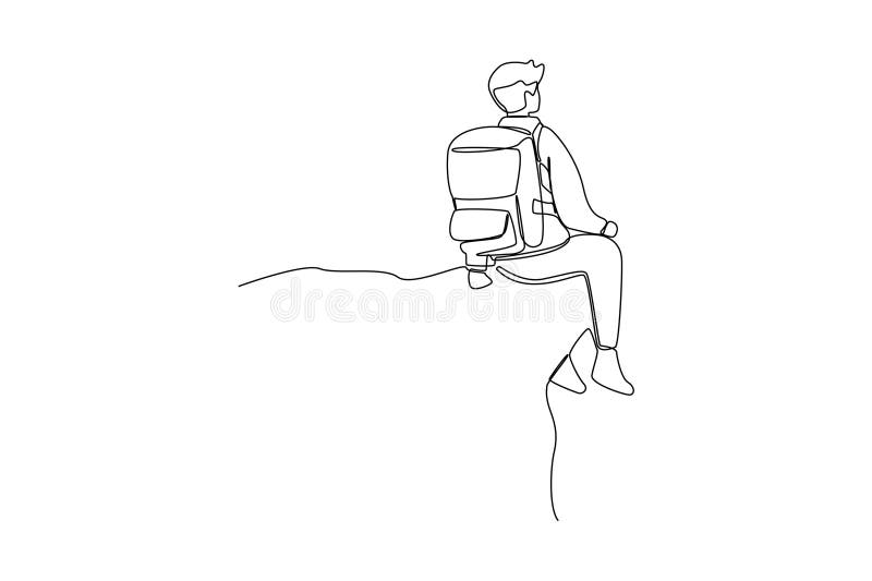 Continuous Line Climber Stock Illustrations – 76 Continuous Line ...