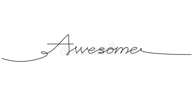 Continuous Line Drawing Word Stock Illustrations – 2,407 Continuous ...