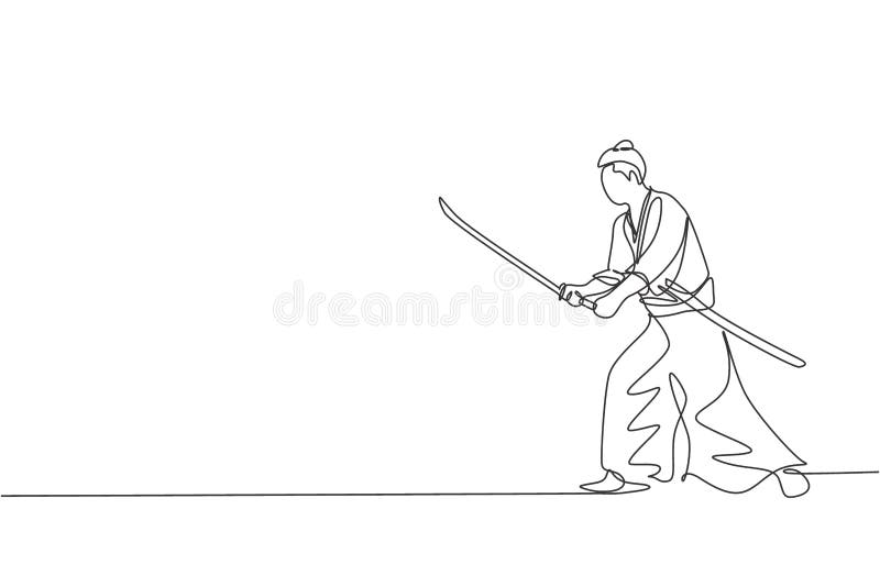 Samurai Attack Hand Drawing Stock Illustrations – 236 Samurai Attack ...
