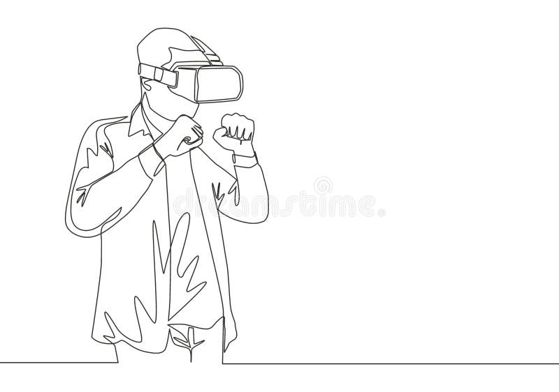 Virtual Reality Continuous Stock Illustrations – 320 Virtual Reality ...