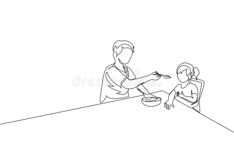Continuous Line Drawing Dining Stock Illustrations 400 Continuous Line Drawing Dining Stock