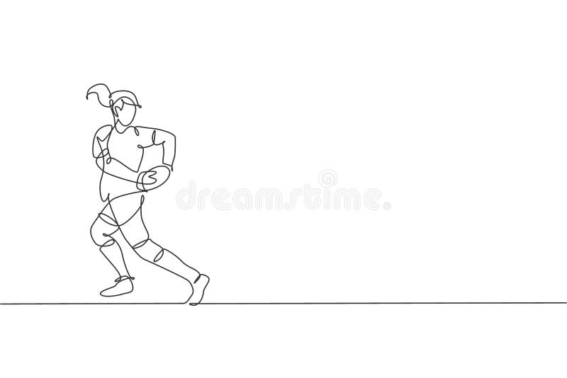 Rugby One Line Drawing Stock Illustrations – 111 Rugby One Line Drawing ...