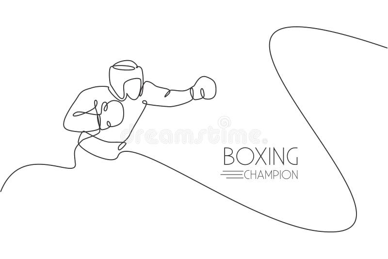 One Line Boxer Stock Illustrations – 358 One Line Boxer Stock ...